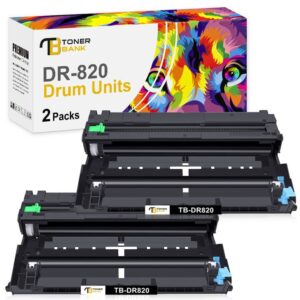 toner bank compatible drum unit replacement for brother dr820 dr-820 dr 820 for brother mfc-l5850dw hl-l6200dw hll6200dw l6200dw mfc-l5900dw mfc-l5700dw hl-l5200dw l5200dwt printer drum unit 2pk