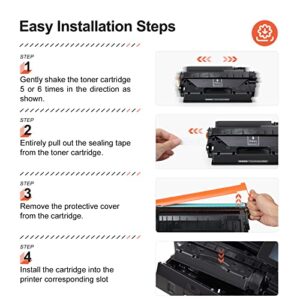 v4ink 2PK Compatible Toner Cartridge Replacement for HP 05X CE505X Toner Black Ink High Yield for use in HP P2055dn P2055 P2055D P2055X HP Pro 400 M401n M401dne M401dw MFP M425dn Printer