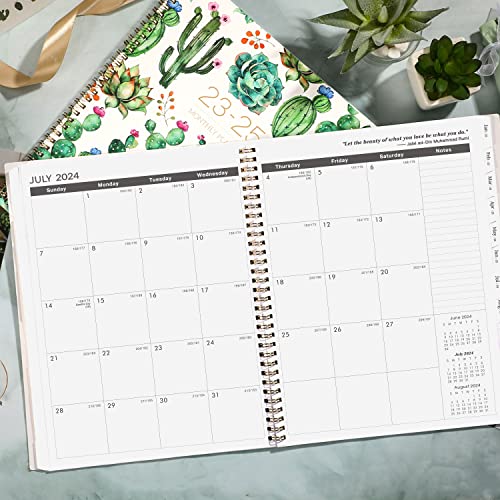 2023-2025 Monthly Planner/Calendar - 2 Year Monthly Planner 2023-2025, July 2023 - June 2025, 9" x 11" Planner with Twin-Wire Binding, Monthly Tabs, Two-Side Pocket, Perfect Daily Organizer