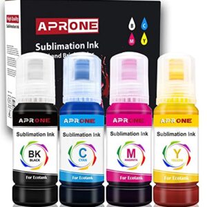 Autofill Syringe-Free Sublimation Ink for Epson EcoTank ET-4800 ET-2850 ET-2800 ET-2803 ET-2760 ET-2720 ET-2400 ET-3850 ET-2750 ET-4700 ET-4760 ET-5800 ET-15000 (Anti-UV/ICC Free)