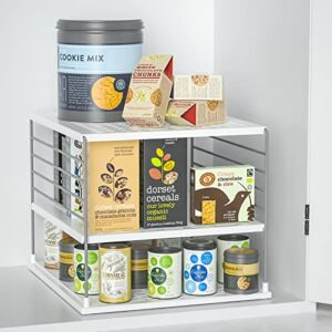 WANCHIY Upgraded Cabinet Organizers and Storage -Divided Compartment Holder for Plastic Bag, Wrap, Foil, Snack and Box for Kitchen Organization and Storage-Under Sink Organizers and Storage Suitable