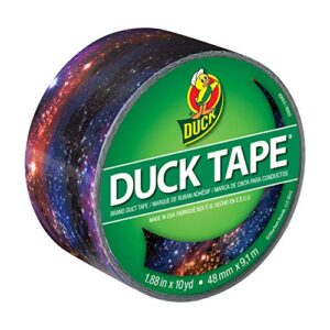 duck brand 283039 printed duct tape, single roll, galaxy