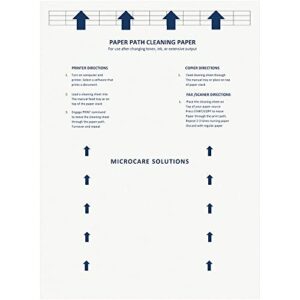 laser & inkjet printer cleaning sheet (8.5 x 11) 10 sheets