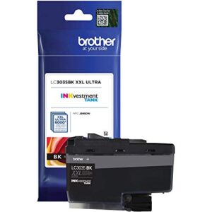 brother genuine lc3035bk, single pack ultra high-yield black inkvestment tank ink cartridge, page yield up to 6,000 pages, lc3035, amazon dash replenishment cartridge