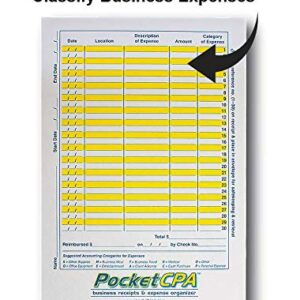 Receipts Organizer & Expense Envelopes. Receipt Organizer Envelopes That Record Business Expenses, Store Receipts and Log Auto Mileage. Organizes Receipts. Saves Taxes. 12/Pack. by PocketCPA.