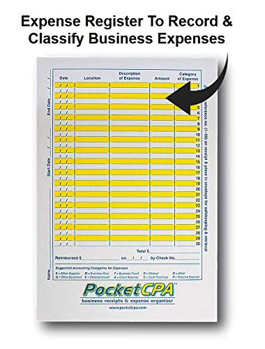 Receipts Organizer & Expense Envelopes. Receipt Organizer Envelopes That Record Business Expenses, Store Receipts and Log Auto Mileage. Organizes Receipts. Saves Taxes. 12/Pack. by PocketCPA.