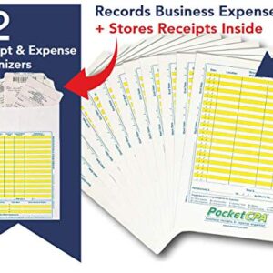 Receipts Organizer & Expense Envelopes. Receipt Organizer Envelopes That Record Business Expenses, Store Receipts and Log Auto Mileage. Organizes Receipts. Saves Taxes. 12/Pack. by PocketCPA.