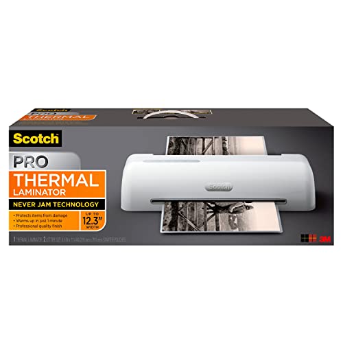 Scotch Brand PRO Thermal Laminator, 12.3-Inch, 1-Minute Warm-up, Fast Lamination, Never Jam Technology, 4-Roller Machine (TL1306)