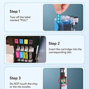 DAM aila Compatible Ink Cartridge Replacement for Brother LC203XL LC201XL LC203 LC201 to Use with MFC-J480DW MFC-J880DW MFC-J4420DW MFC-J680DW MFC-J885DW (2 Cyan, 2 Magenta, 2 Yellow, 6 Pack)