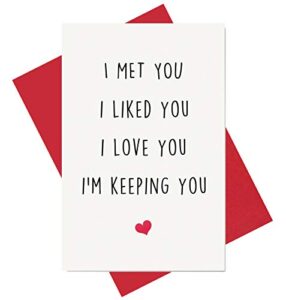 alzombi funny i love you card, birthday card, anniversary card, card for boyfriend husband fiance