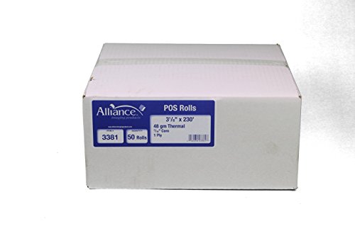 3.13" x 230' Thermal POS Adding Machine and Calculator Roll (50 Rolls)