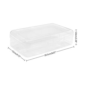 Large Capacity Clear Pencil Box, Pencil Case for Kids, Pencil Box for Kids, Plastic Pencil Boxes Stackable Design, Supply Boxes for Kids Boys School Classroom,1 Pack