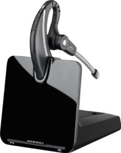 plantronics cs530 office wireless headset with extended microphone, single