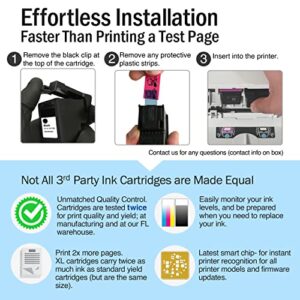 Limeink 2 Remanufactured Ink Cartridge Replacement for 65XL 65 XL High Yield for HP DeskJet 2600 2622 2652 2655 3700 3720 3722 3752 3755 Envy 5000 5052 5055 Printer AMP 100 Combo Pack (2 Black)