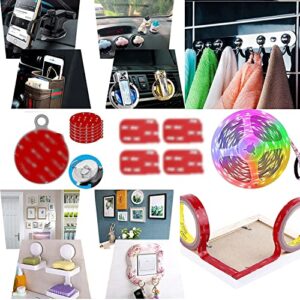 Double Sided Tape Heavy Duty Mounting Tape Strong Adhesive Tape Waterproof Foam Tape Picture Hanging Strips Carpet Tape Rug Gripper for LED Strip Light Indoor and Outdoor (2in X 10ft)