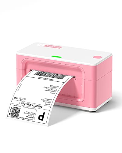 MUNBYN Pink Label Printer, Shipping Label Printer for Shipping Packages & Small Business, 2.25 Inch x 1.25 Inch Direct Thermal Labels