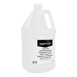 amazon basics all purpose washable school clear liquid glue – great for making slime, 1 gallon bottle