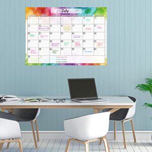 Dry Erase Calendar – Large Dry Erase Calendar for Wall, Undated Quarterly Wall Calendar, 27.8" x 40" Monthly Calendar, Reusable Laminated Calendar Whiteboard, Great Organizer for Home, Office, School