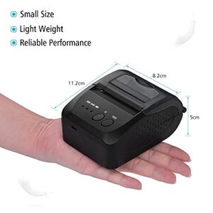 N/A Portable Mini Direct Thermal Printer Thermal POS Receipt Printer with 2000mAh Battery USB/BT Mobile Printer