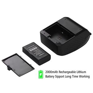 N/A Portable Mini Direct Thermal Printer Thermal POS Receipt Printer with 2000mAh Battery USB/BT Mobile Printer