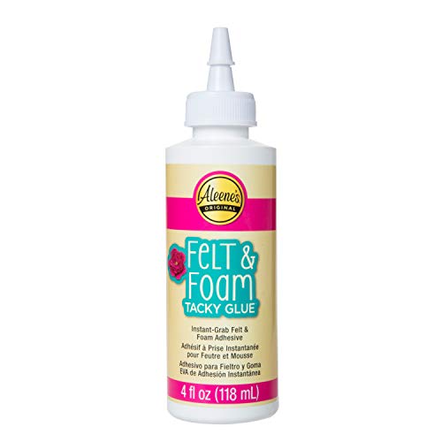 Aleene's Felt and Foam Tacky Glue, 4 FL OZ, Original Version, 4 FL OZ