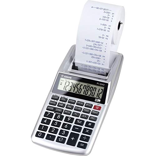 Canon P1-DHV-3 Printing Desktop Calculator, Sliver (2203C001)