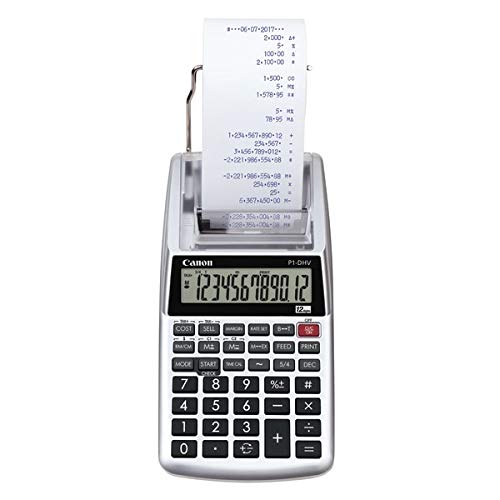 Canon P1-DHV-3 Printing Desktop Calculator, Sliver (2203C001)