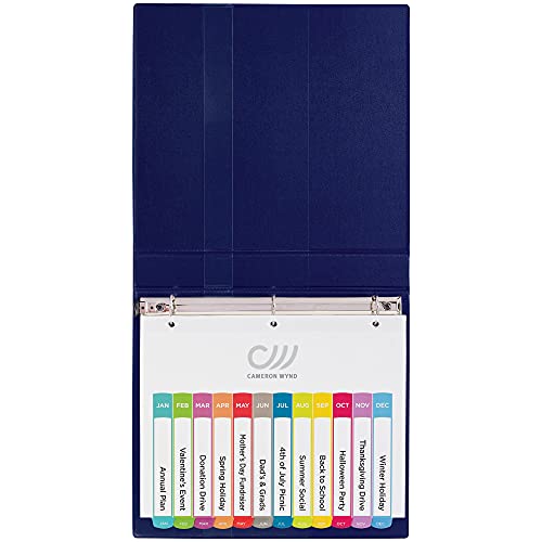 Avery 12-tab Dividers for 3 Ring Binders, Customizable Table of Contents, Multicolor Tabs, 1 Set (11847)