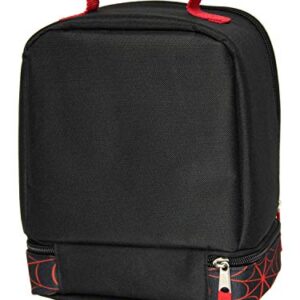 Marvel Spider-Man Comic Superhero Dual Compartment Soft Lunch Bag Box Tote Kit