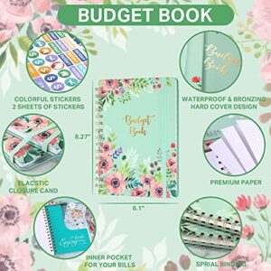 Budget Planner - Budget Book, Undated Monthly Bill Organizer with Pockets, 8.3" x 6.2", Expense Tracker Notebook, Budgeting Journal and Financial Planner/Book, Thick Paper Twin-Wire Binding