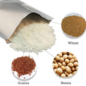 25 Pieces 5 Gallon Mylar Bags, Mylar Foil Flat Heat Sealing Bags for Food Storage for Beans, Wheat, Grains, Rice