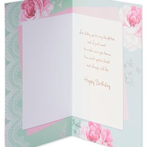 American Greetings Birthday Card for Daughter (Pink Floral)