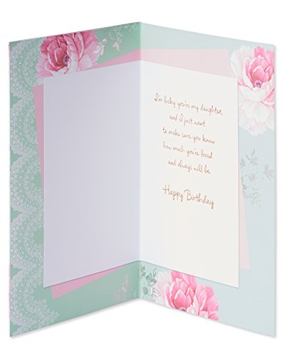 American Greetings Birthday Card for Daughter (Pink Floral)