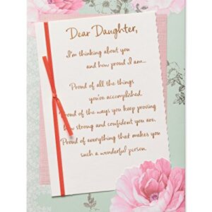 American Greetings Birthday Card for Daughter (Pink Floral)