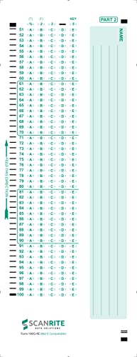 ScanRite - 882-E Scantron Compatible Testing Sheet (25 sheet pack)