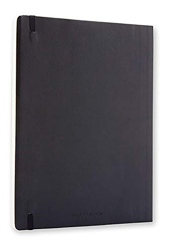 Moleskine Classic Notebook, Soft Cover, XL (7.5" x 9.5") Ruled/Lined, Black, 192 Pages