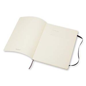 Moleskine Classic Notebook, Soft Cover, XL (7.5" x 9.5") Ruled/Lined, Black, 192 Pages