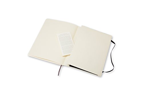 Moleskine Classic Notebook, Soft Cover, XL (7.5" x 9.5") Ruled/Lined, Black, 192 Pages