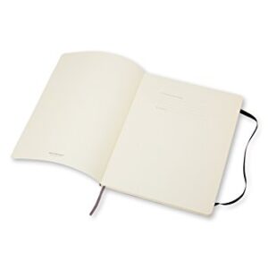 Moleskine Classic Notebook, Soft Cover, XL (7.5" x 9.5") Ruled/Lined, Black, 192 Pages