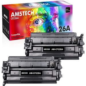 26a cf226a toner cartridge 2 pack compatible replacement for hp 26a 26x cf226a cf226x toner cartridge for hp pro m402n m402dn m402dw mfp m426fdw m426fdn m426dw printer black