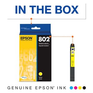 EPSON T802 DURABrite Ultra -Ink Standard Capacity Yellow -Cartridge (T802420-S) for select Epson WorkForce Pro Printers