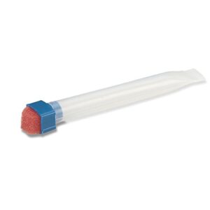 officemate pencil style moistener with wedge sponge (97802) – clear, blue, red