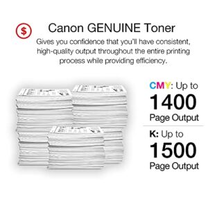 Canon Genuine Toner Bundle 131 (6270B007), 4 Pack (1 Each: Cyan, Magenta, Yellow, High Capacity Black), for Canon Color imageCLASS MF8280Cw, MF624Cw, MF628Cw, LBP7110Cw Laser Printers