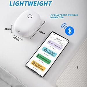 iEager L13 Label Maker, Label Printer with Tape, Wireless Mini Label Printing Machine, Thermal High Speed Printing, White, Compatible with iOS & Android