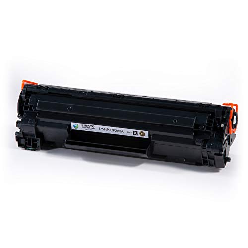 LINKYO Compatible Toner Cartridge Replacement for HP 83A CF283A (Black, 2-Pack)