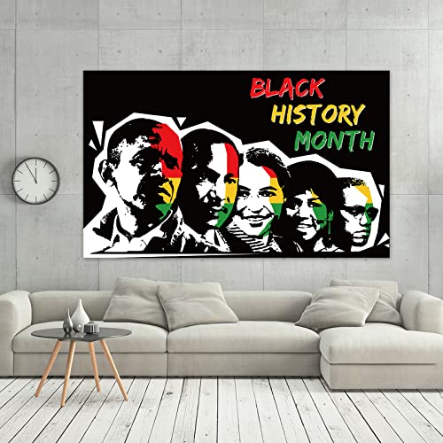 Black History Month Backdrop Black History Month Banner Black History Month Poster Pan African American Decoration and Supplies for Home