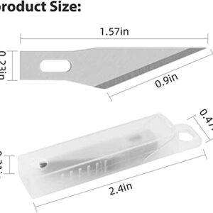 DIYSELF 23 Pack Craft Knife Precision Hobby Knife Kit, 1 Exacto Knife with 20 Spare Art Knife Blades for Art, Scrapbooking, Stencil