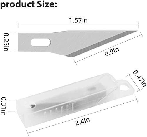 DIYSELF 23 Pack Craft Knife Precision Hobby Knife Kit, 1 Exacto Knife with 20 Spare Art Knife Blades for Art, Scrapbooking, Stencil