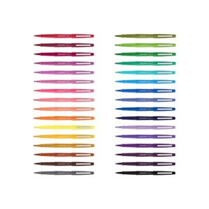 Paper Mate Flair Original Fibre Tip Pen Medium 1.0mm Pack of 12