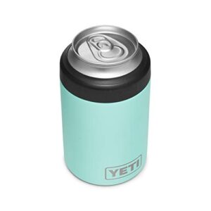 yeti rambler 12 oz. colster can insulator for standard size cans, seafoam, 1 count (pack of 1)